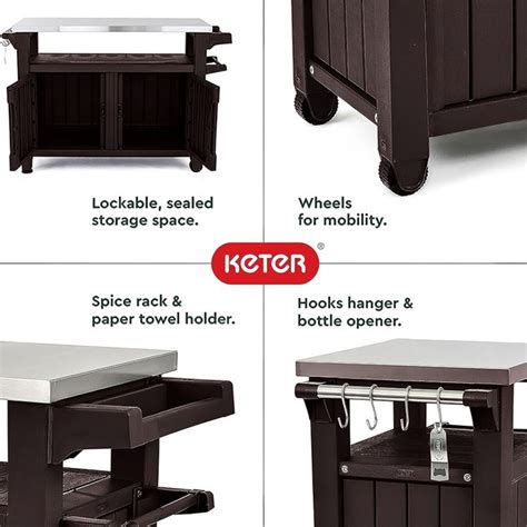 Keter Unity Xl Bbq Entertainment Unit