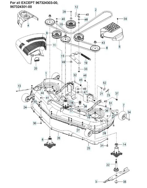 Husqvarna Z254 Mower Deck And Cutting Deck Ghs