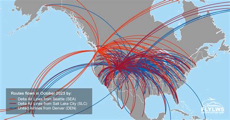 Delta Airlines World Route Map