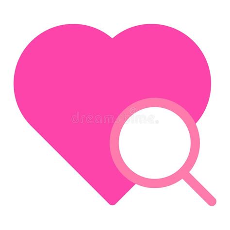 Pink Love Icon Isolated On White Background Stock Vector Illustration Of Presentation Purple