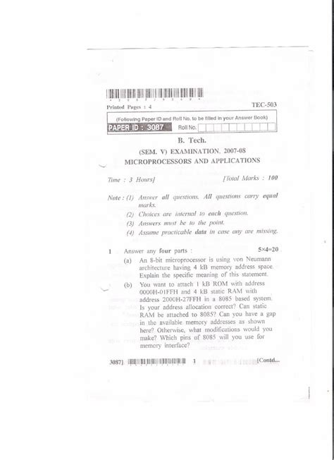 Pdf Roll No Cccol Rritj Inold Papersec3rd Year5th Sem Ec