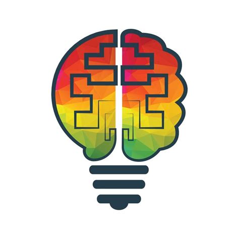 Premium Vector Bulb And Brain Logo Design Creative Light Bulb Idea Brain Vector Icon