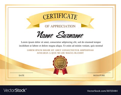 Guarantee Certificate Template