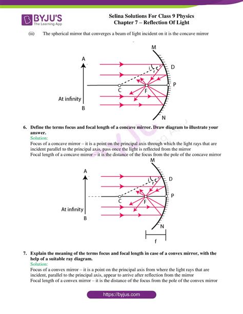 Selina Solutions Class 9 Concise Physics Chapter 7 Reflection Of Light