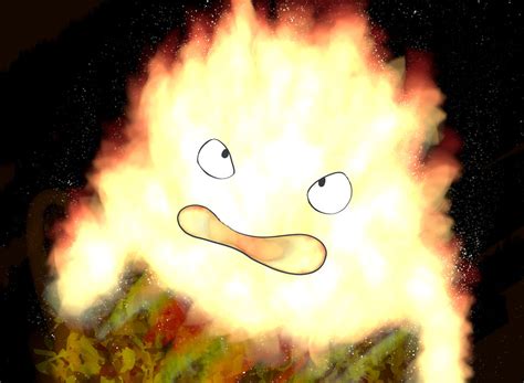 Calcifer Howls Moving Castle By Nintendoennui On Deviantart