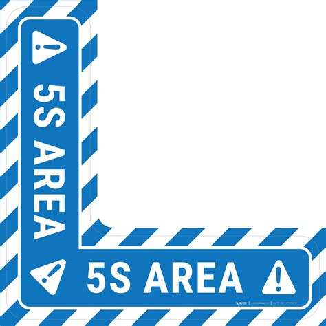 5s Area Floor Sign Corner