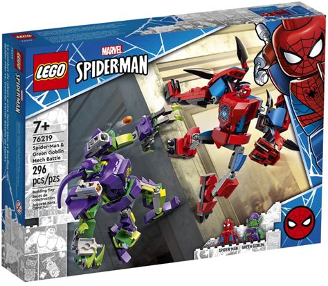 Lego Marvel 76219 Spider Man And Green Goblin Mech Battle April 2022 Set