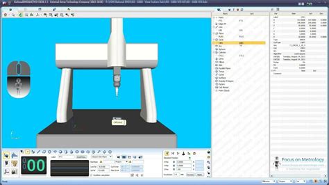 View Feature Data In Rational Dmis Open Dmis Youtube