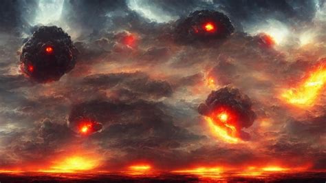 Premium Photo Atomic Explosion On Earth Consequences Of Atomic War