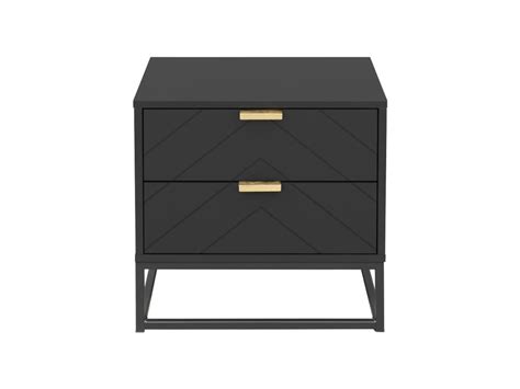 Sohl Furniture Inca Bedside Table With 2 Drawer Amf Bt66 Dbl Hmr Shop N Bid