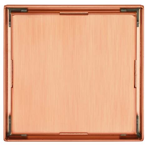 Elegante Drain Collection 6 In Square Stainless Steel Shower Drain