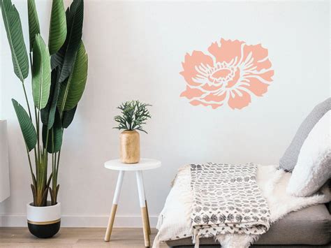 Peony Stencil Art And Wall Stencil Stencil Giant