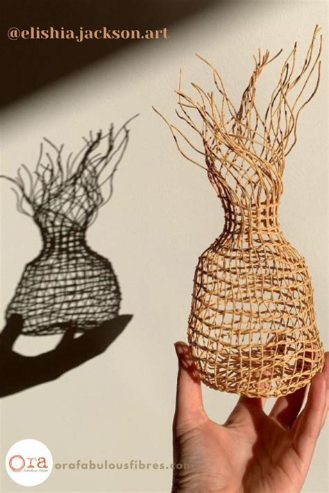 Weaving With Twisted Paper Cord Artesanía Con Ramas Manualidades