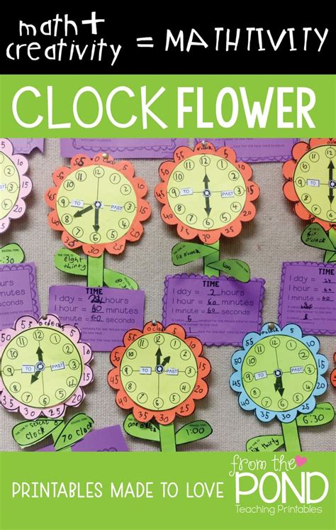 Telling Time Clock Craft Flower Preschool Letter Crafts Clock Craft