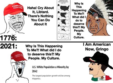 Soyjak Trumper Vs Natives Wojak Comics Know Your Meme
