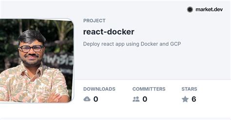 React Docker Ecosystem Directory Market Dev