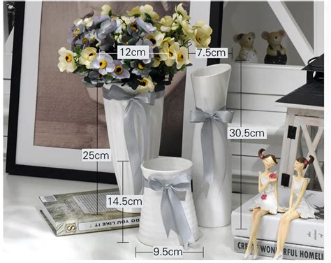 Современная модная белая керамическая ваза для цветов украшение дома Настольная Ваза в