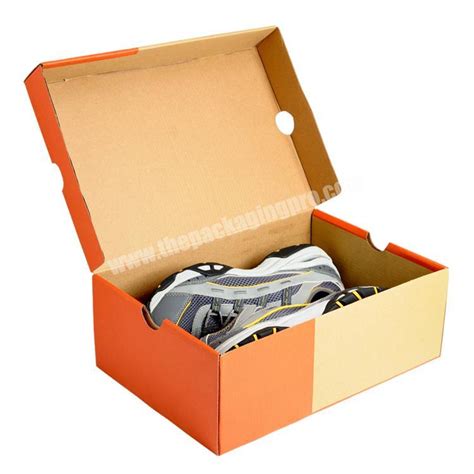 Custom Matte Black Printing Shoe Corrugated Cardboard Packaging Paper