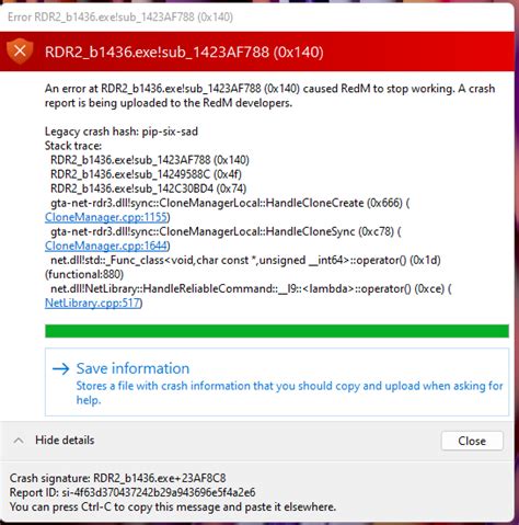 RedM Keeps Crashing RedM Client Support Cfx Re Community