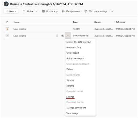 schedule automatic data refresh