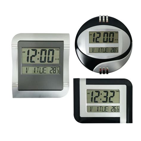 Multi Function LCD Digital Wall Clock Jam Dinding Digital LCD Pelbagai Fungsi Alarm Date