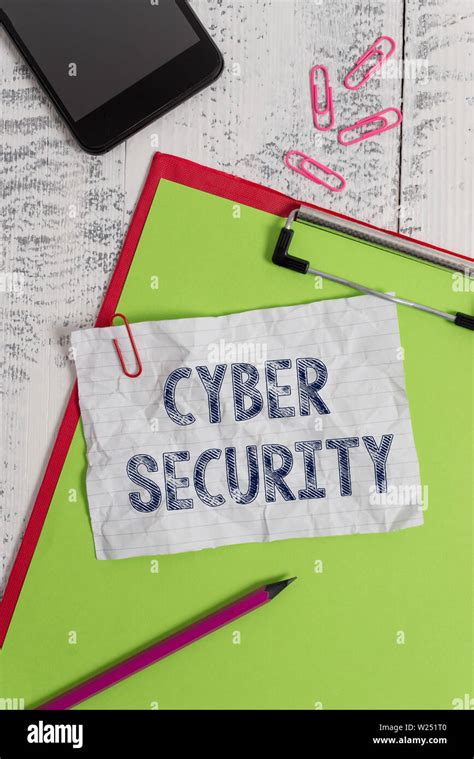 Handwriting Text Cyber Security Conceptual Photo Protect A Computer System Against Unauthorized