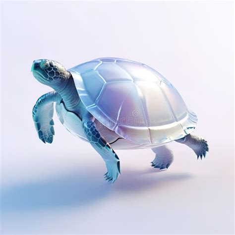 Icon Of Turtle Glossy Glass Style Stock Illustration Illustration Of