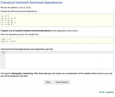 Solved Canonical Minimal Functional Dependencies We Have