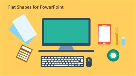 Flat Computer Icons For PowerPoint SlideModel