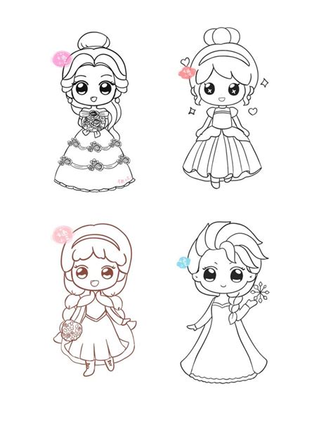 迪士尼公主简笔画16种笔画怎么画（热门17张） 简笔画图片大全