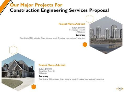 Construction Engineering Services Proposal Powerpoint Presentation Slides Presentation