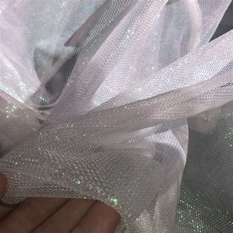 Rainbow Gradient Mesh Fabric Perspective Laser Symphony Mesh Etsy
