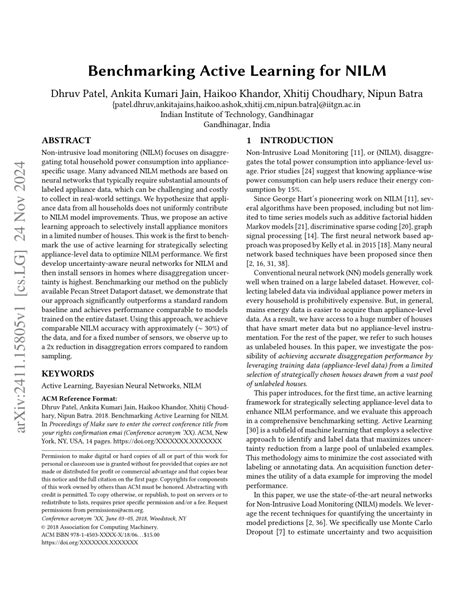 Pdf Benchmarking Active Learning For Nilm