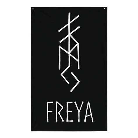 Freya Bindrune Flag Norse Mythology Tattoo Norse Tattoo Norse Symbols