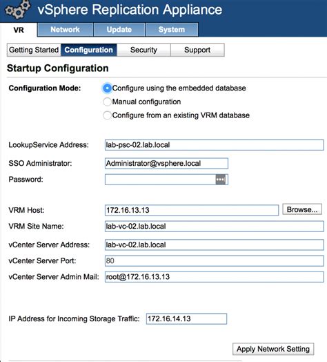 Confiruring Vsphere Replication Traffic Isolation