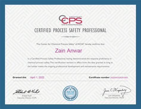 Zain Anwar Ccpsc On Linkedin Processsafety Ccps Ccpsc