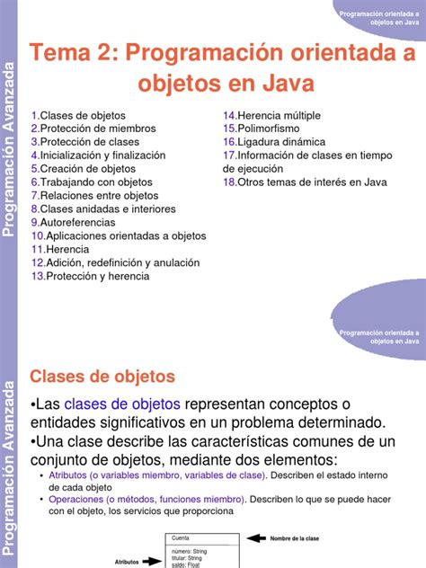 Presentacion Java 1 Pdf Objeto Informática Java Lenguaje De