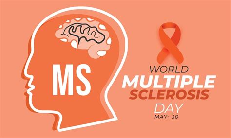 World Multiple Sclerosis Day Background Banner Card Poster Template Vector Illustration