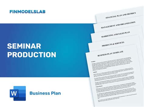 Seminar Production Business Plan Template And Example Updated 2025