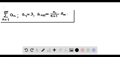 solved recursively defined terms which of the series ∑n 1 ∞ an defined