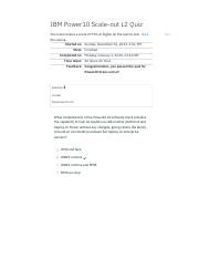 Power10 Scale Out L2 Quiz Enhance Your Knowledge On IBM Power10 Course Hero