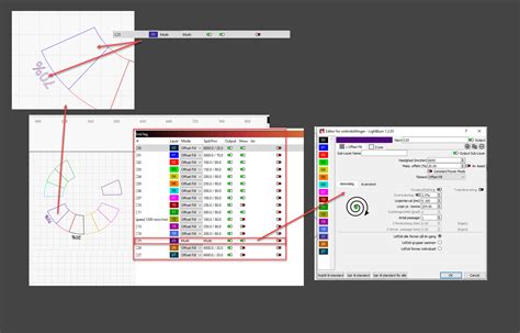 text and layer values of layers lightburn software questions