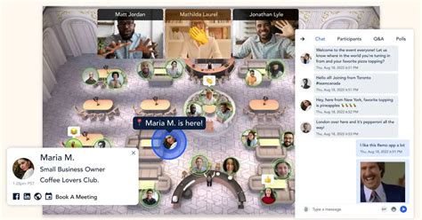 Remos Virtual Event Networking Features 2024