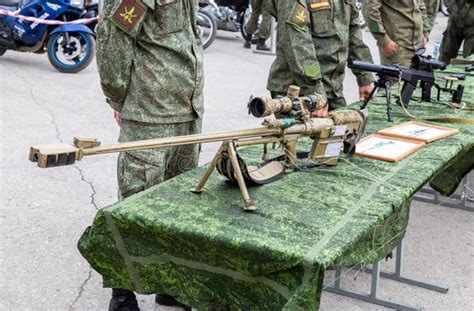 Russian Automatic 127 Mm Large Caliber Army Sniper Rifle Editorial
