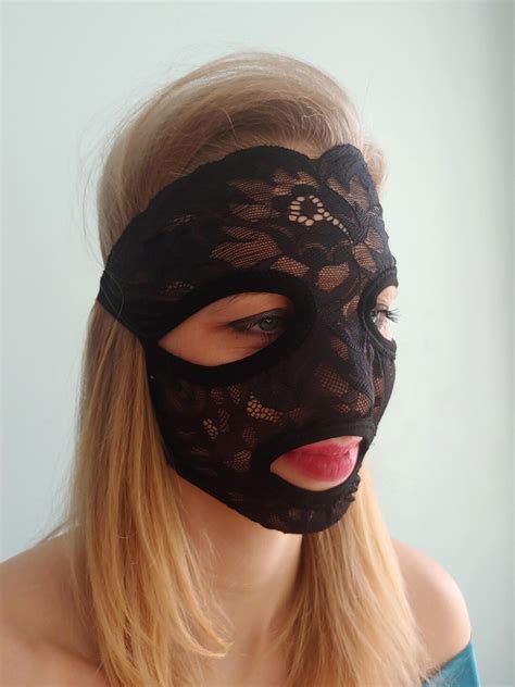 Lace Sexy Mask Bdsm Mask Black Face Mask Fetish Mask Sexy Mask