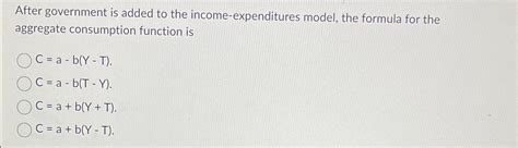 solved after government is added to the income expenditures