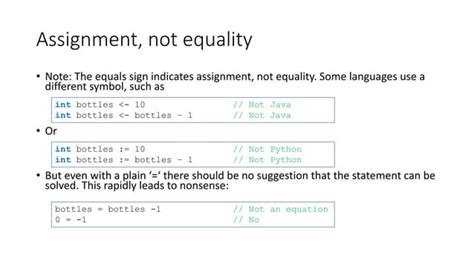 Pi J1 2 Variable Assignment Pptx Programming Languages Computing