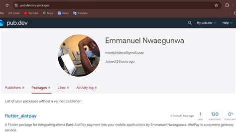 Emmanuel Nwaegunwa On Linkedin Published My First Flutter Package Sdk