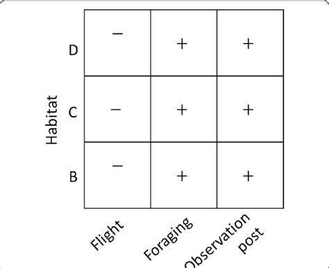 Activity Type Correlation To Habitat Type Activity 1 Foraging 2