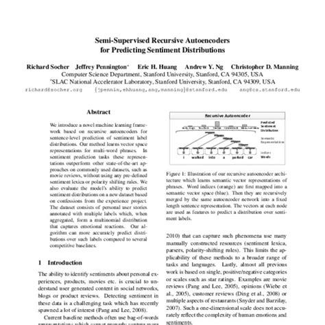 Semi Supervised Recursive Autoencoders For Predicting Sentiment Distributions Acl Anthology